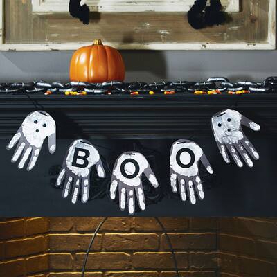 BOO" Handprint Garland | Projects | Michaels