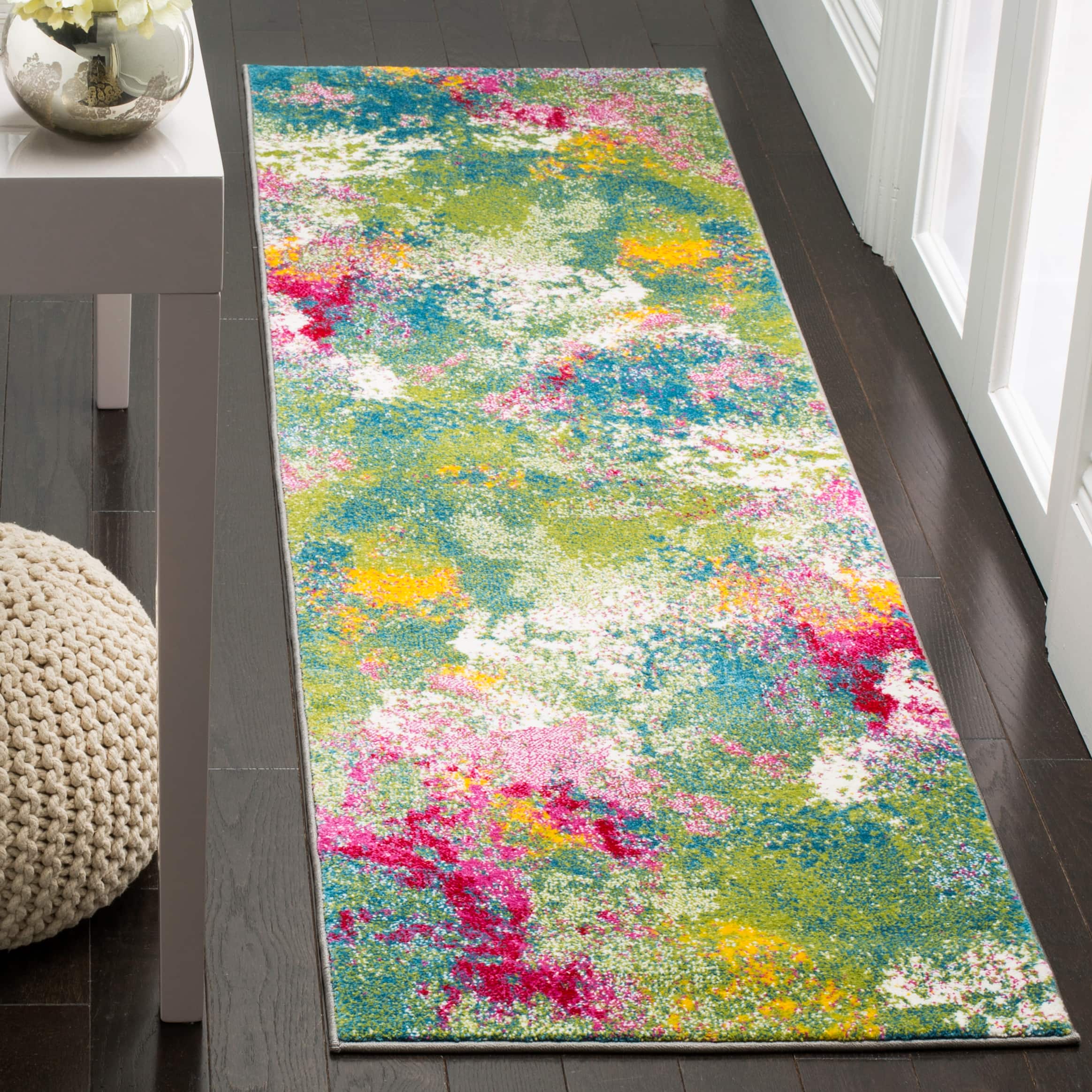 Water Color Modern Splash 2'-2" X 8' Area Rug | Michaels
