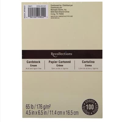 Buy in Bulk - 12 Packs: 100 ct. (1200 total) Cardstock Paper by ...