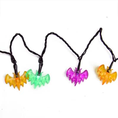 10ct. Multi-color LED Bat Halloween Novelty String Lights | Michaels