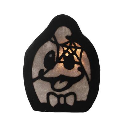 Black LED Lighted Halloween Spooky Ghost Face | Michaels