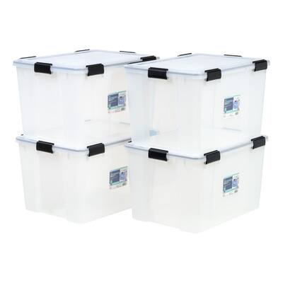 Iris® Clear WEATHERTIGHT® Storage Box, 4 Pack | Michaels