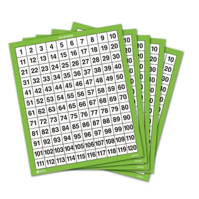 Learning Resources® Laminated 120 Number Boards, 2 Sets | Michaels
