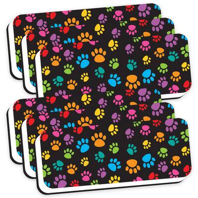 Ashley Productions Colorful Assorted Paw Pattern Magnetic Whiteboard ...