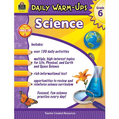 Daily Warm-Ups: Science Book, Grade 6 | Michaels