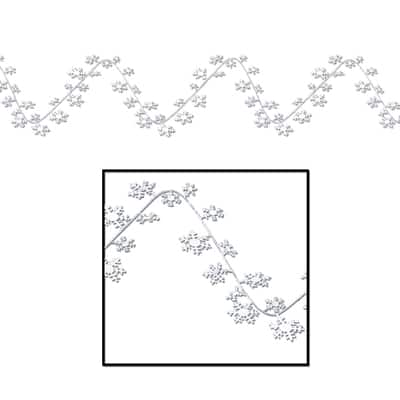 Beistle 25ft. White Gleam 'N Flex Snowflake Garlands, 2ct. | Michaels
