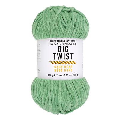 Buy in Bulk - 6 Pack: Big Twist® Baby Bear Yarn, Color: Green/Tadpole ...